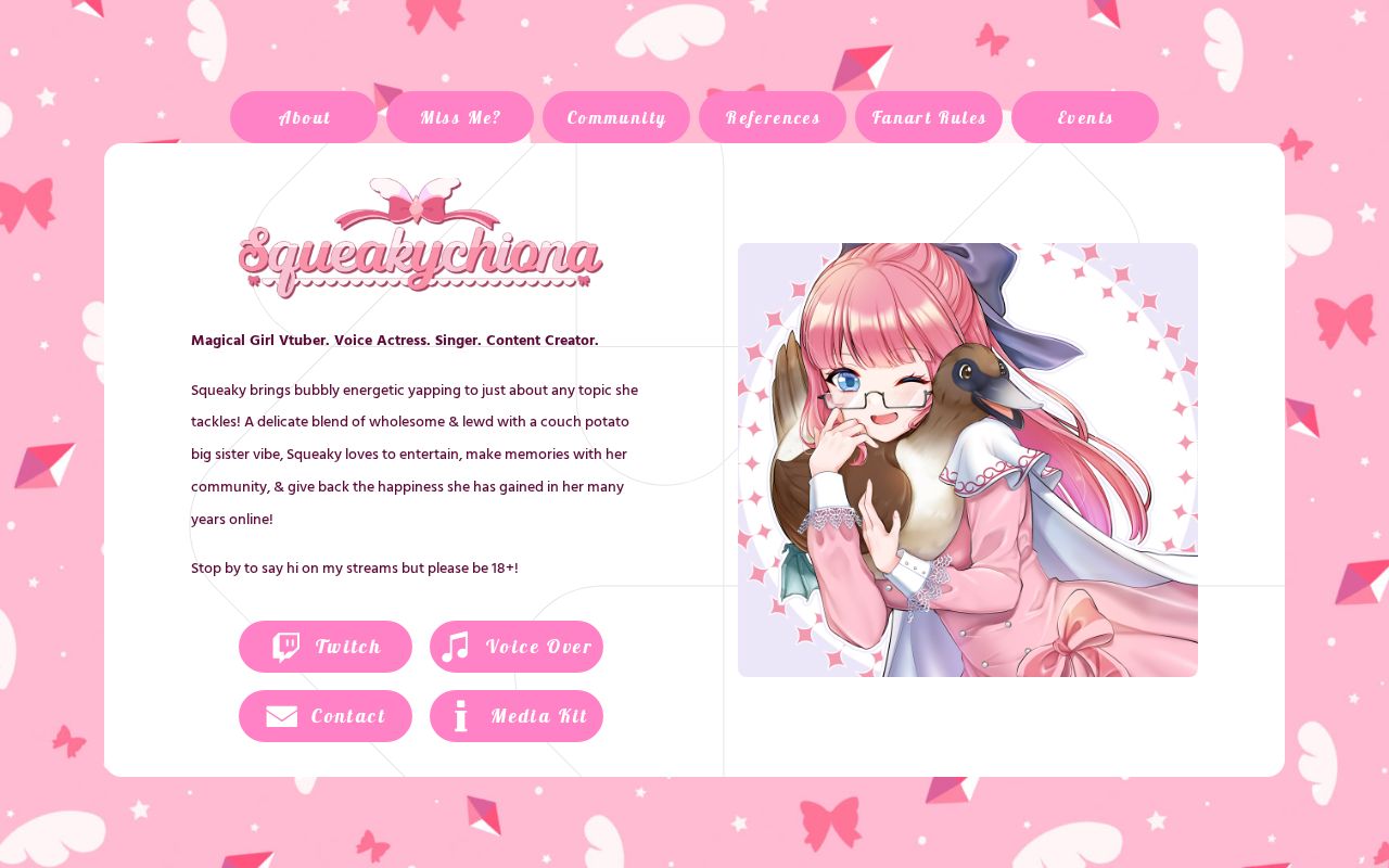 Squeakychiona's Carrd